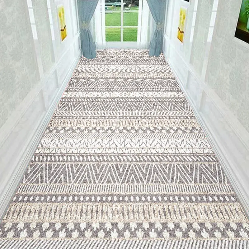 European-Style-Hallway-Long-Carpet-Stairs-Light-Luxury-Corridor-Mat ...