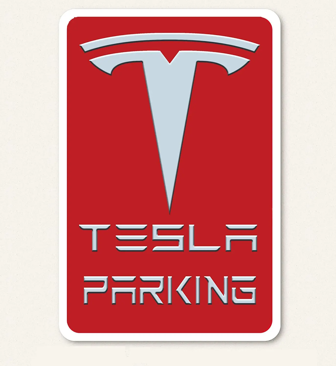 Voss-Collectables-Tesla-Car-Reserved-Parking-only-Aluminum-Sign-with ...