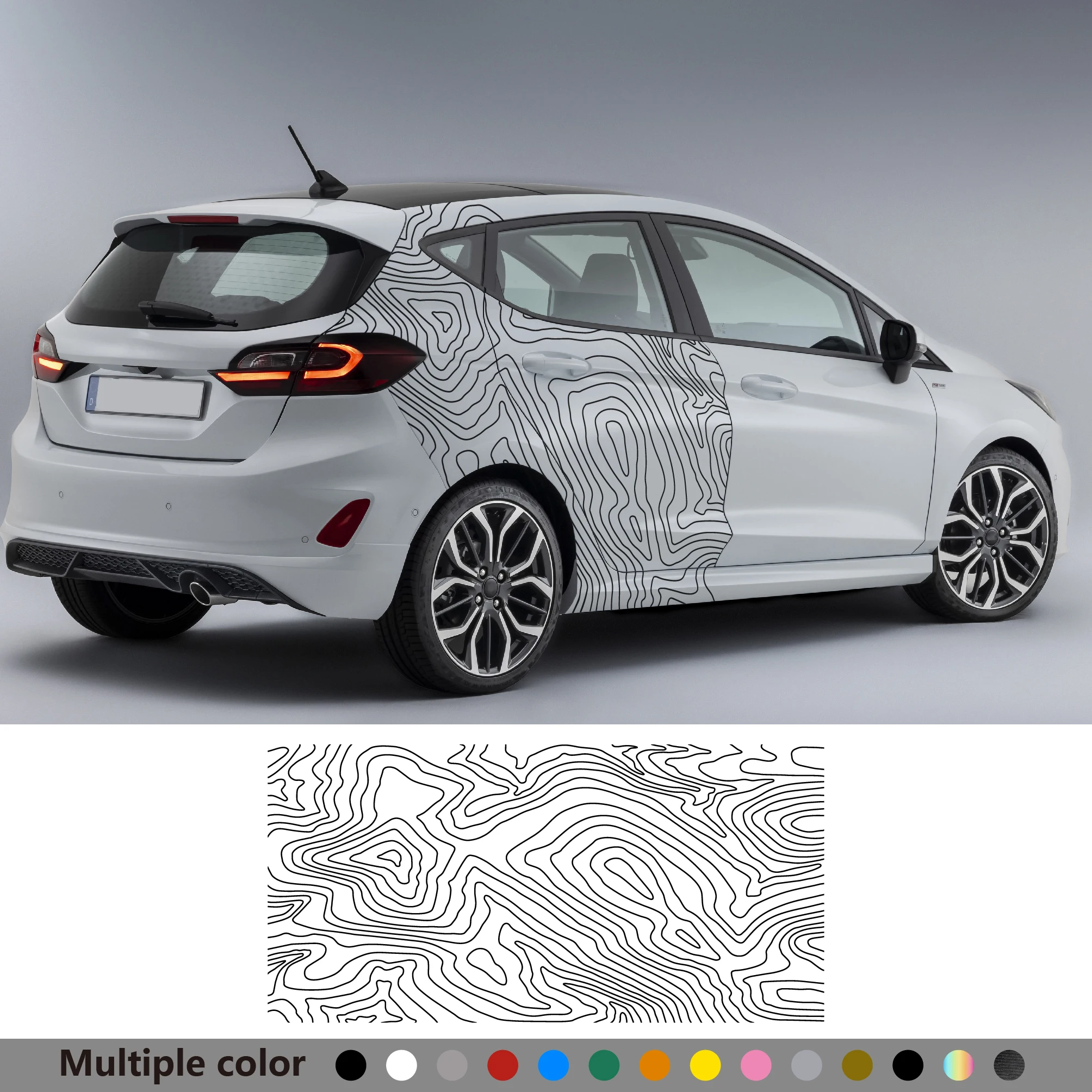 Pegatina-de-l-nea-de-contorno-topogr-fico-para-coche-pel-cula-de-vinilo ...