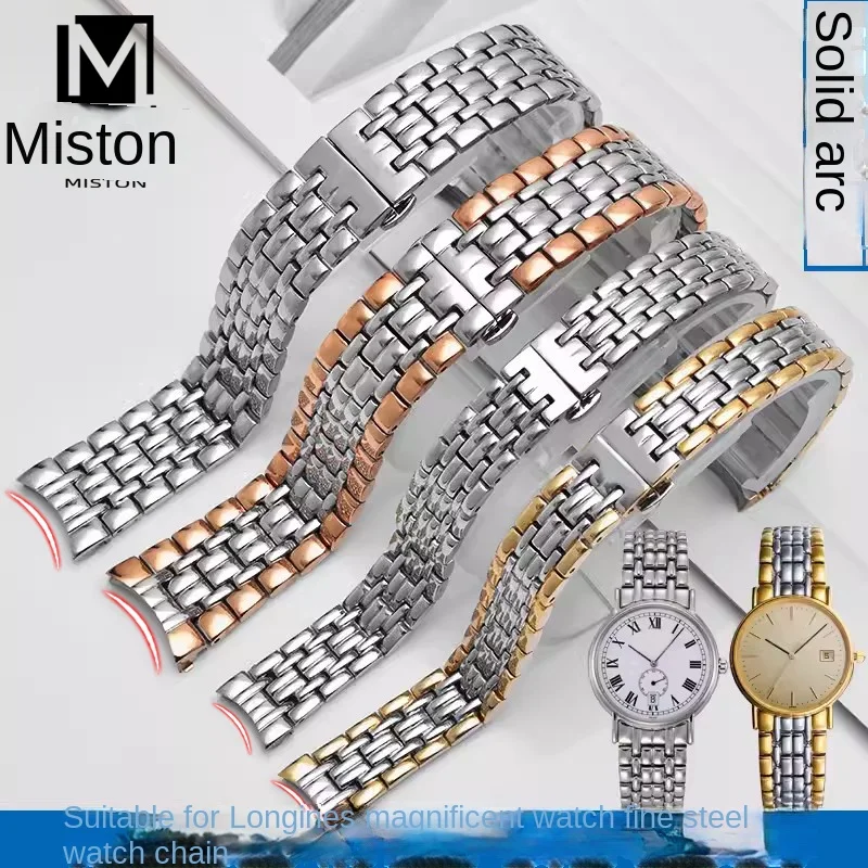 Arc-Mouth-Watch-Chain-For-Longines-L4-Metal-strap-Gorgeous-Watch-strap ...