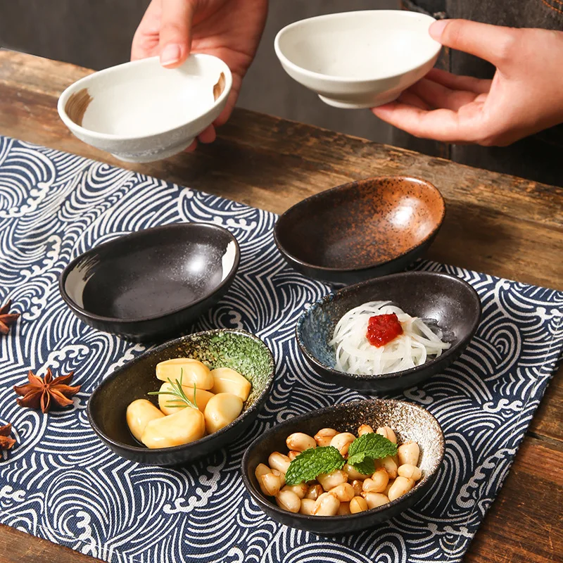 Japanese Style Plates Seasoning Plates Circular Snack Plates Creative ...