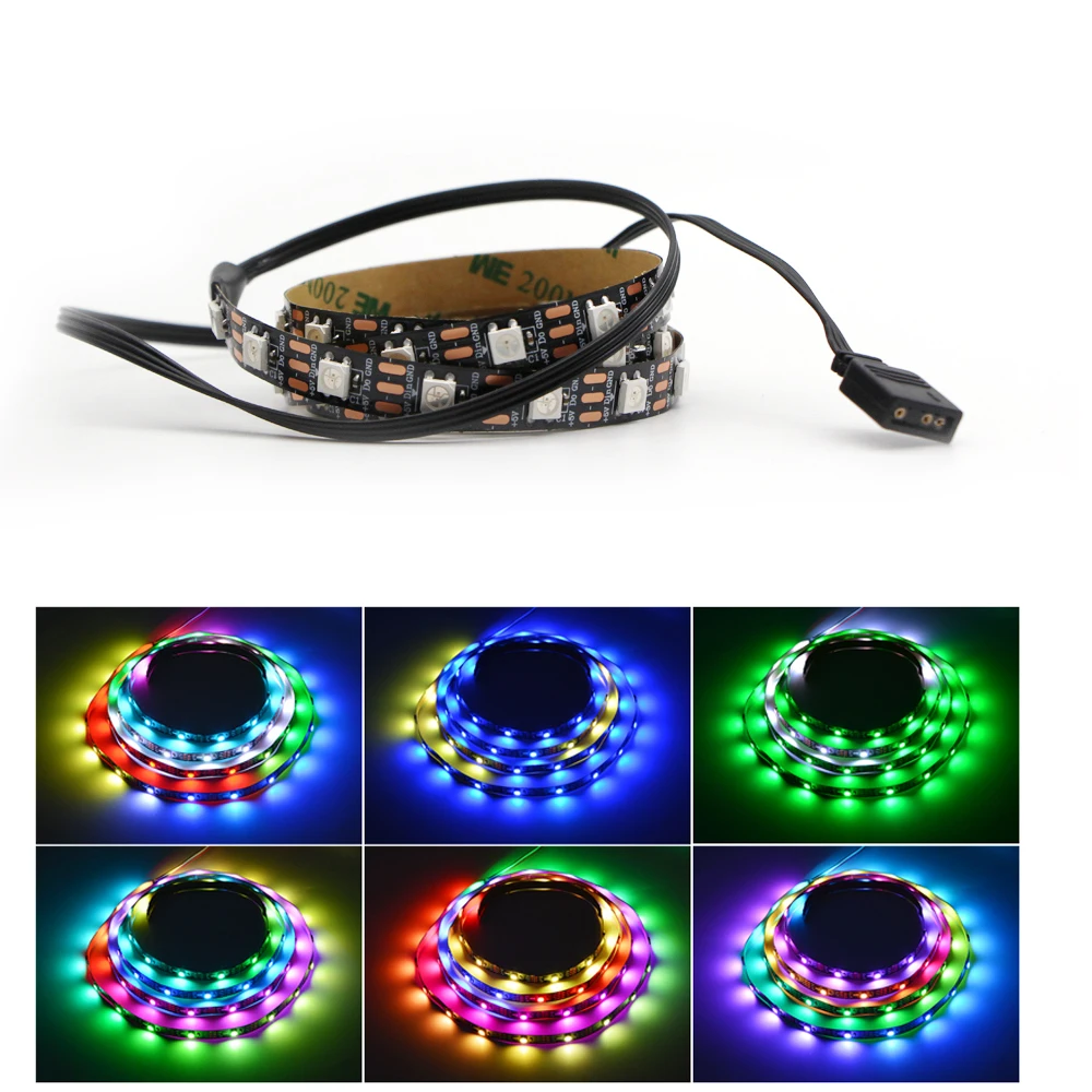 Led Strip light pixel Addressable ws2812 ws2812b RGB 3pin 5V Headers ...