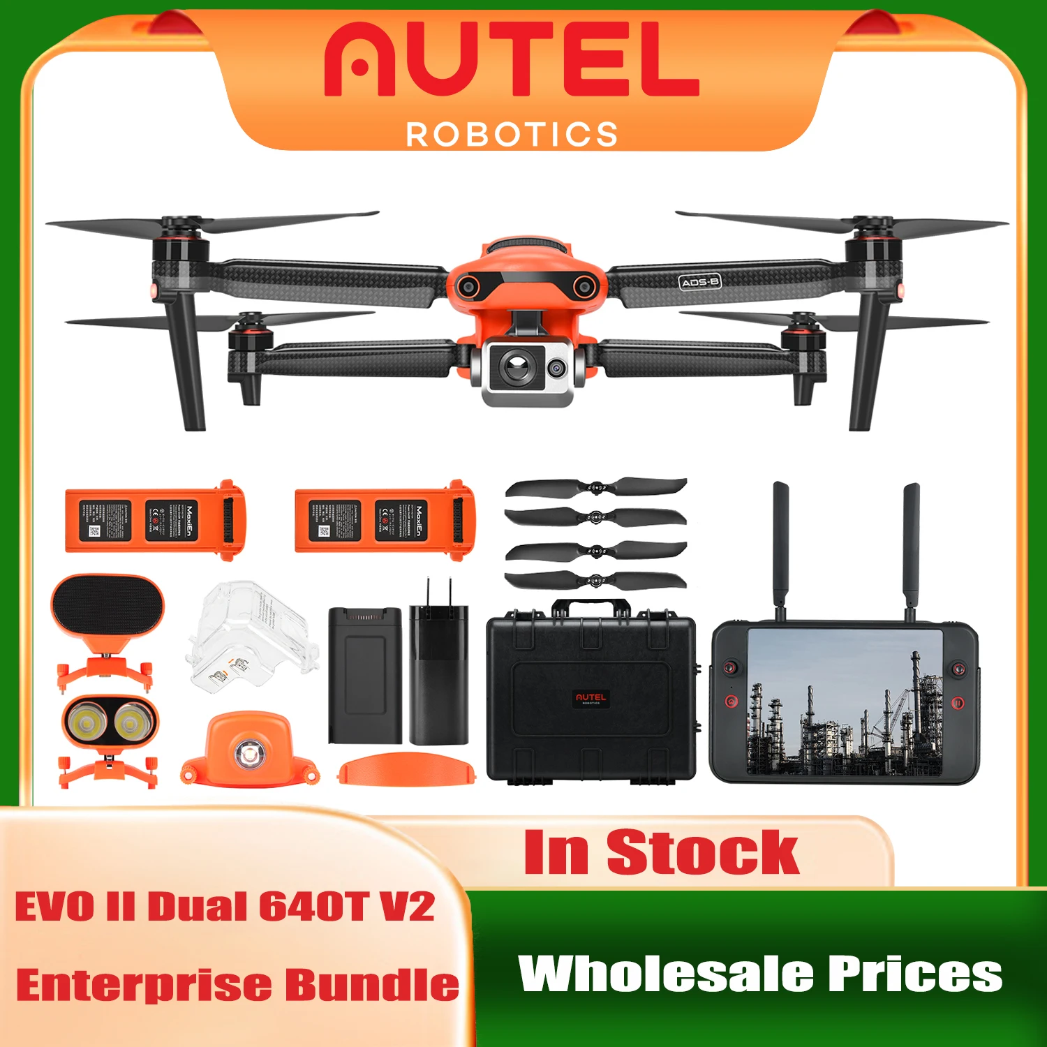 Autel-Robotics-EVO-II-Dual-640T-Enterprise-Bundle-1-2-CMOS-Sensor-UAV ...