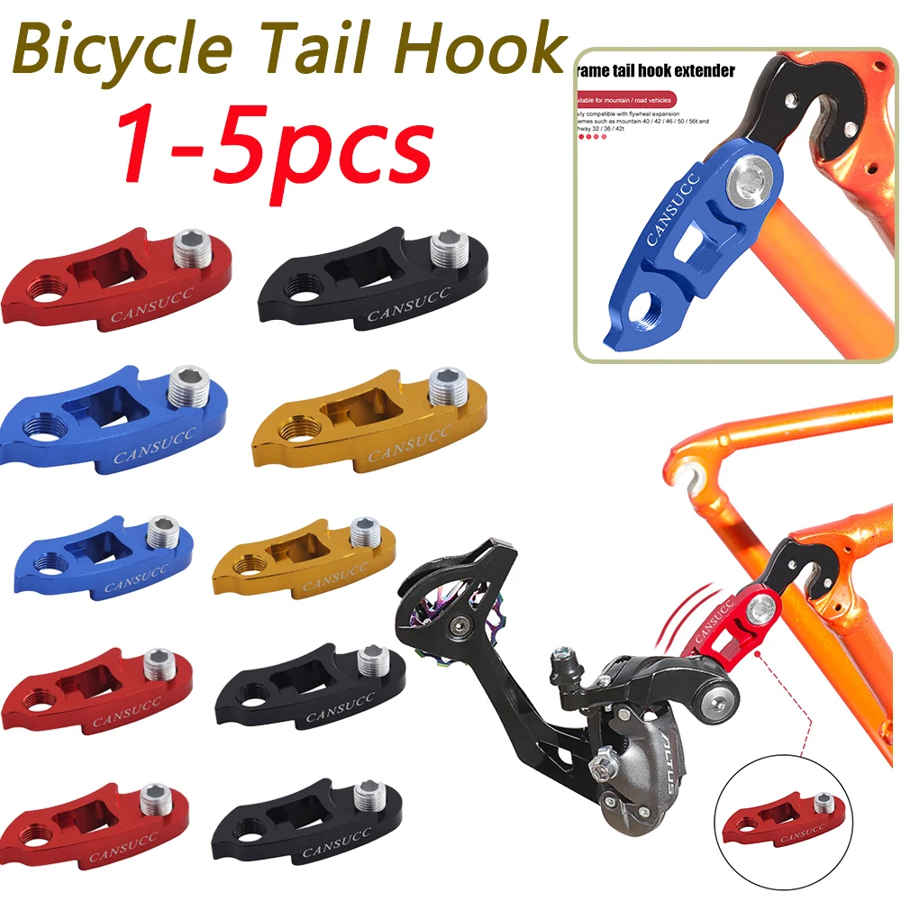 1-5pcs-Bike-Tail-Hanger-Extension-Extender-Aluminum-Alloy-Rear ...