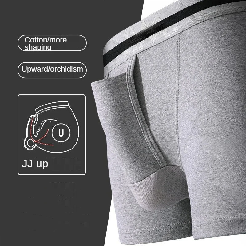 Men-s-Underwear-Cotton-Boxer-Shorts-Bullet-Separation-Varicocele ...