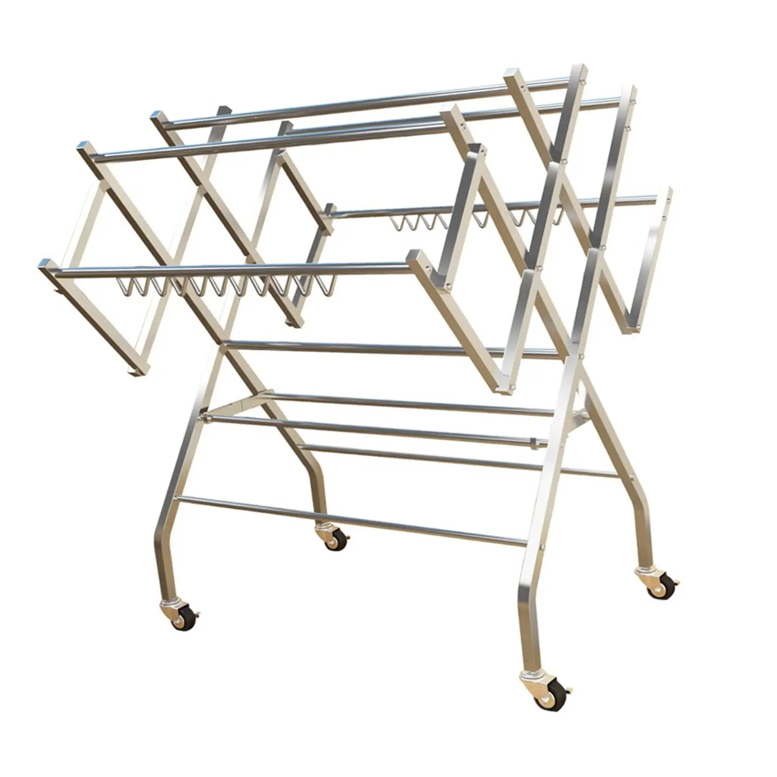 Movable Clothes Drying Rack Air Dryer Floor Drying Rack For