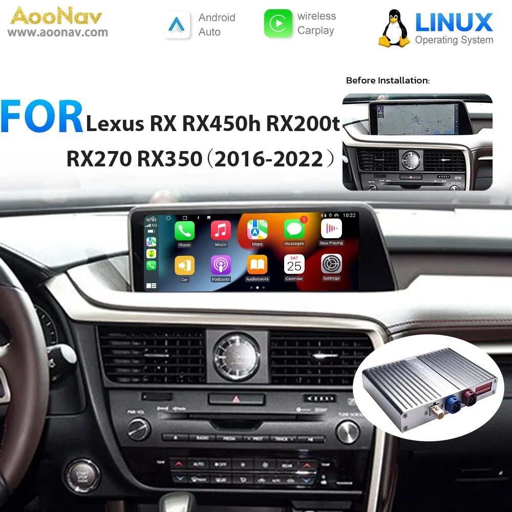Wireless-Apple-CarPlay-For-Lexus-RX-RX450h-RX200t-RX270-RX350-2016-2020 ...