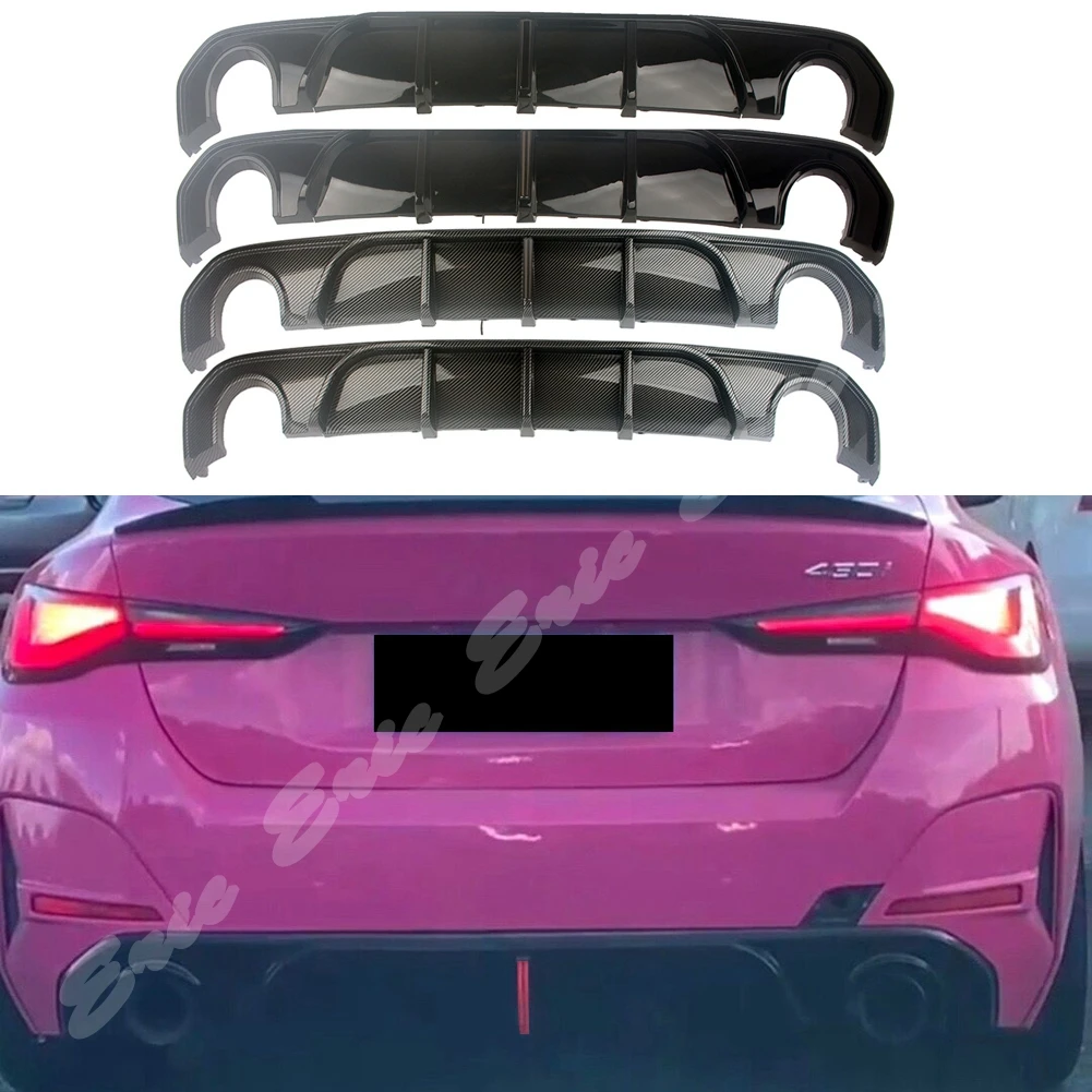 Rear-Bumper-Back-Diffuser-LED-Rear-Lip-Tail-Lip-Spoiler-For-BMW-4 ...