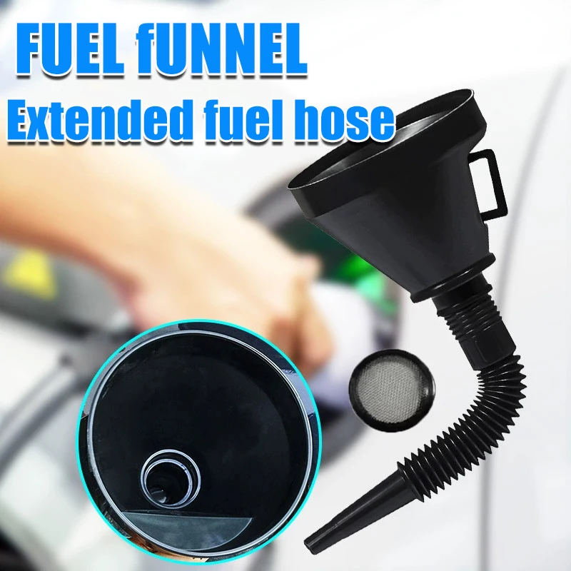 Multi-purpose Vehicle Fuel Funnel Anti-spill Design With Filter Mesh ...