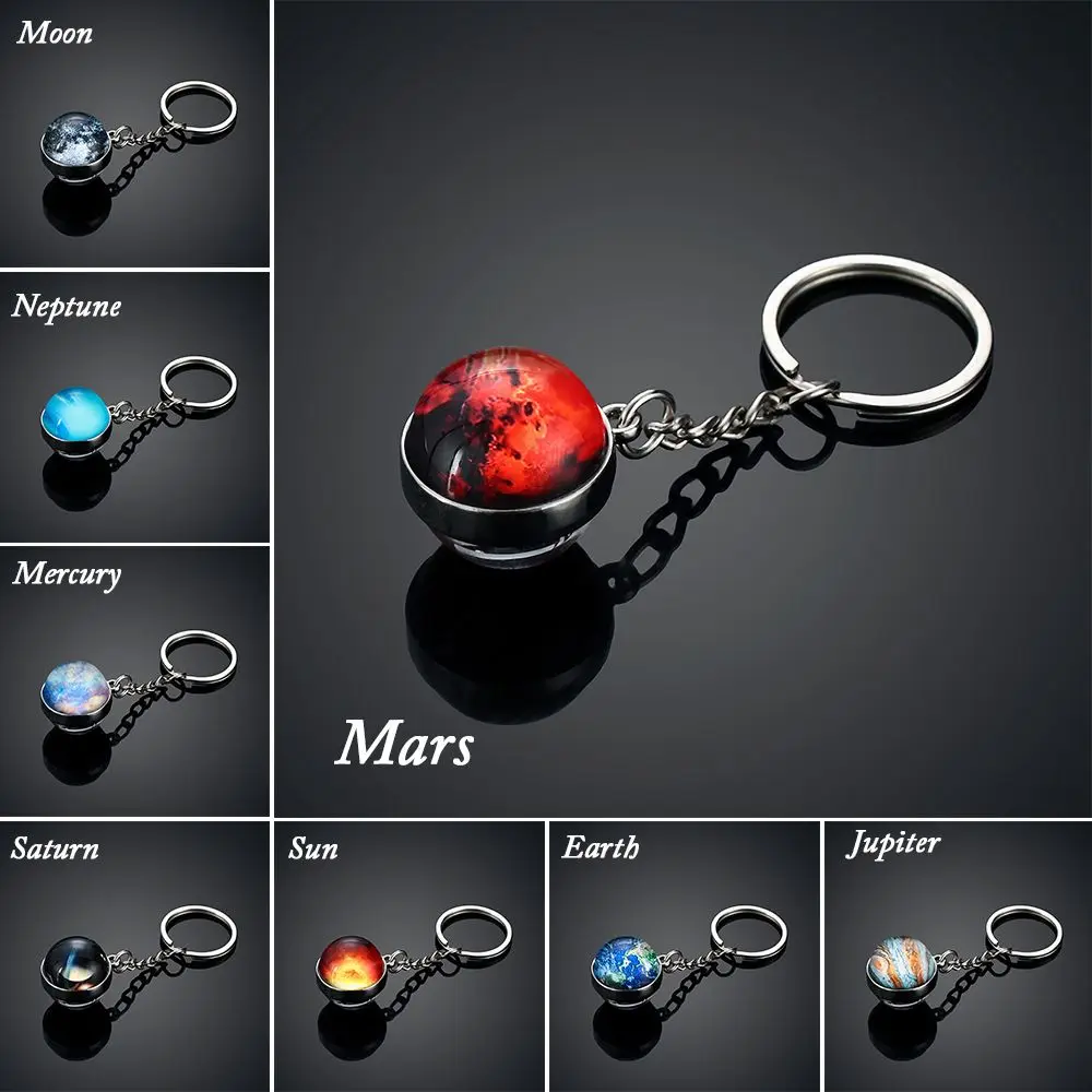 Solar-System-Planet-Keyring-Galaxy-Nebula-Space-Double-Side-Glass-Ball ...