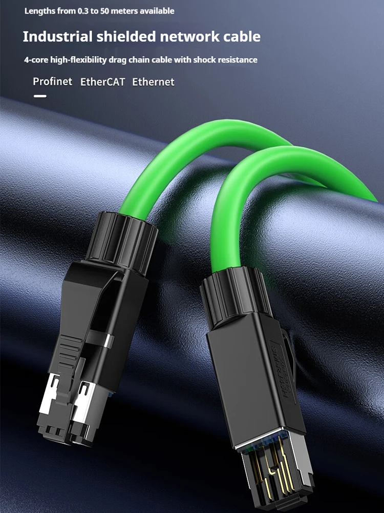 Shakeproof-Shockproof-Industrial-Shielded-SFTP-Ethernet-Cable-Profinet-Patch-Cord-For-Siemens ...