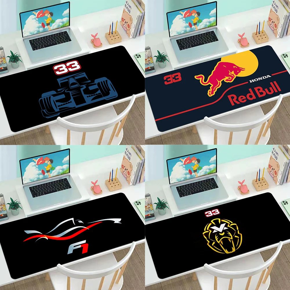 Racer 33 번호 F1 마우스 패드 아트 테이블 매트, 사무실 카펫, 책상 패드, 블랙 대형 마우스 패드, 고무 매트 ...