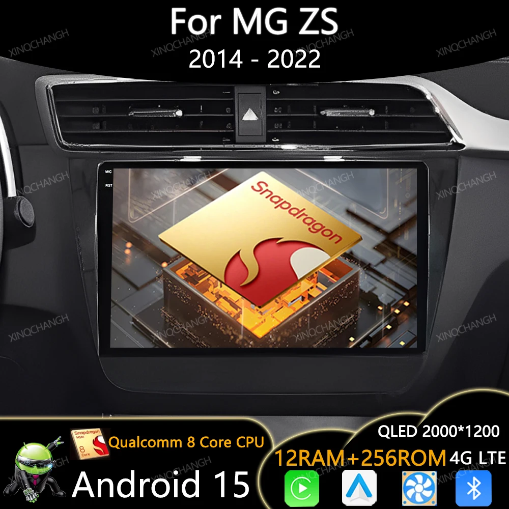 Android 15 Car Radio For MG ZS 2014 - 2022 Multimedia Stereo Video ...