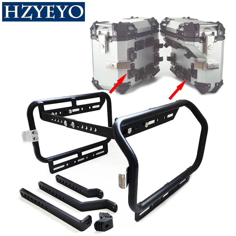Universal Motorcycle Side Box Bracket Easy Installation MotorBike Side ...
