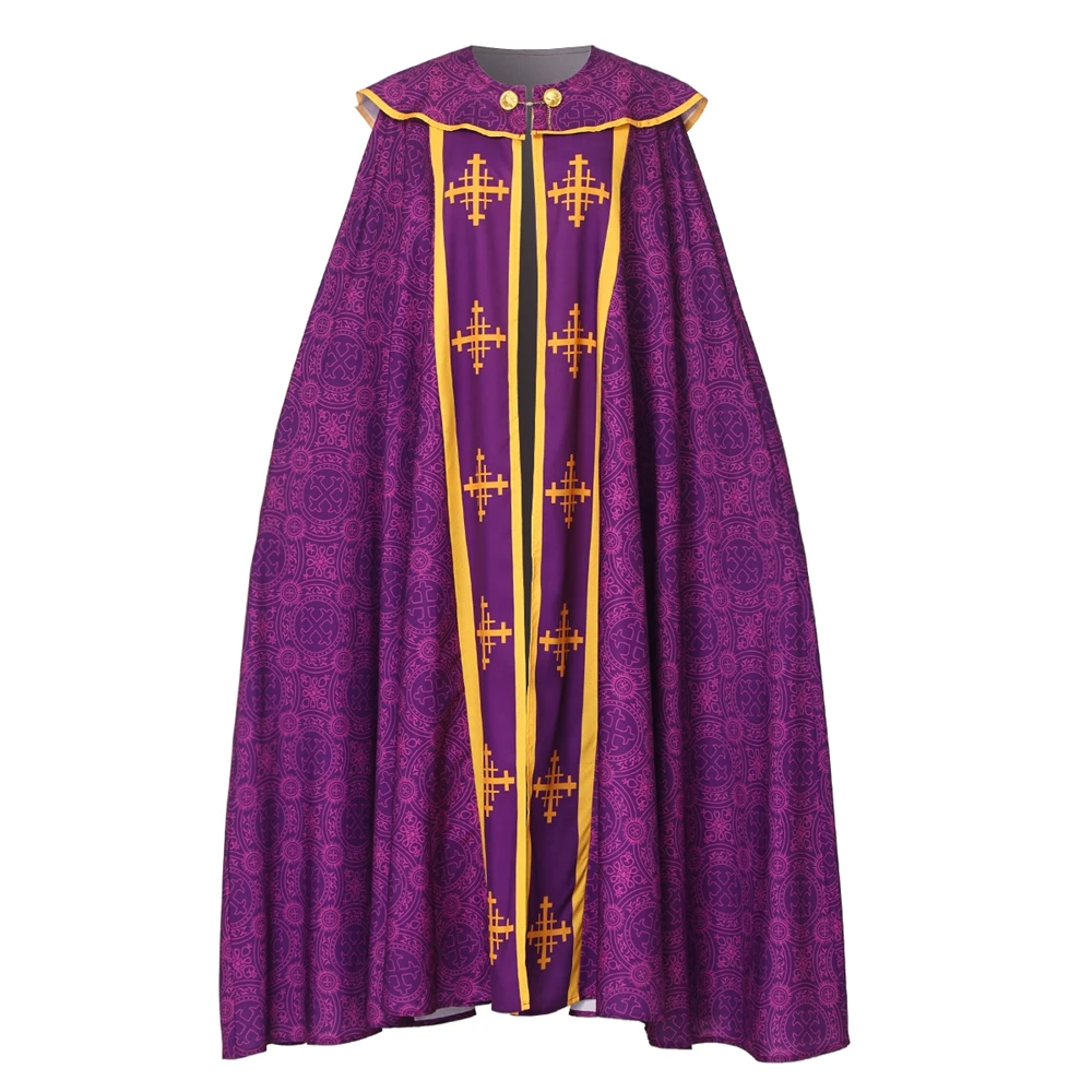 Halloween Men Thobe Prayer Robe Gown Retro Medieval Priest Monk ...