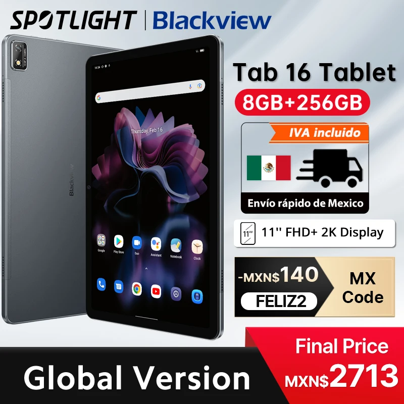 Blackview-Tablet-Tab-16-con-Android-8GB-256GB-bater-a-de-7680-mAh-11-2k ...