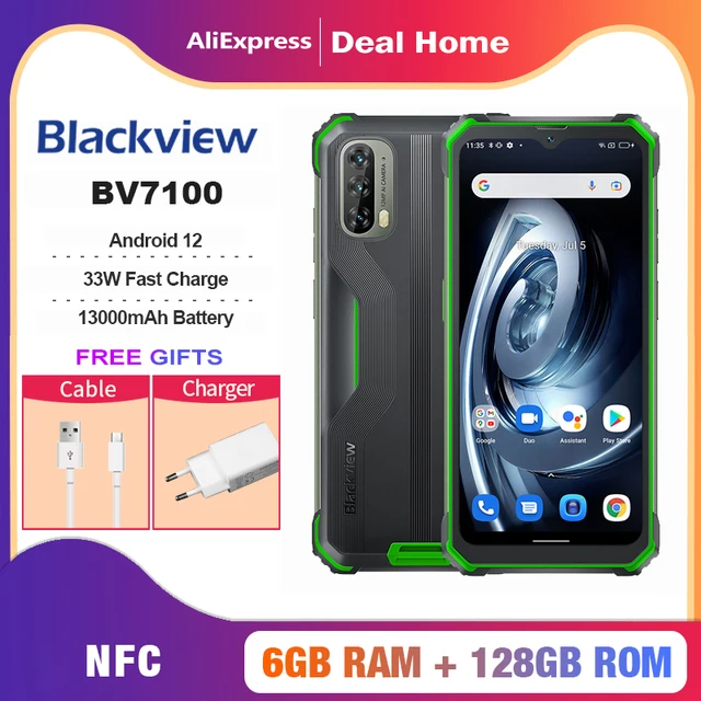 Blackview BV7100 Rugged Phone 6GB 128GB 13000mAh Andriod 12 Octa Core ...