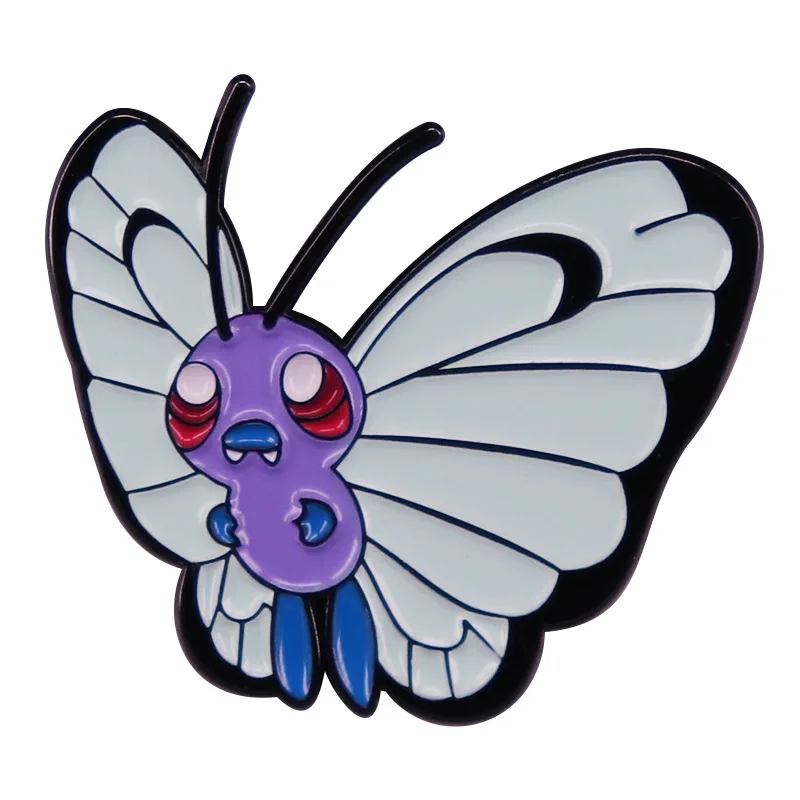 Butterfree-Butterfly-Cute-Cartoon-Anime-Enamel-Pins-Metal-Brooch-Badge ...