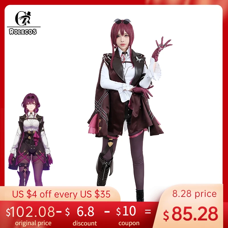 COSLEE Honkai:Star Rail Kafka Cosplay Costume Game Suit, 48% OFF