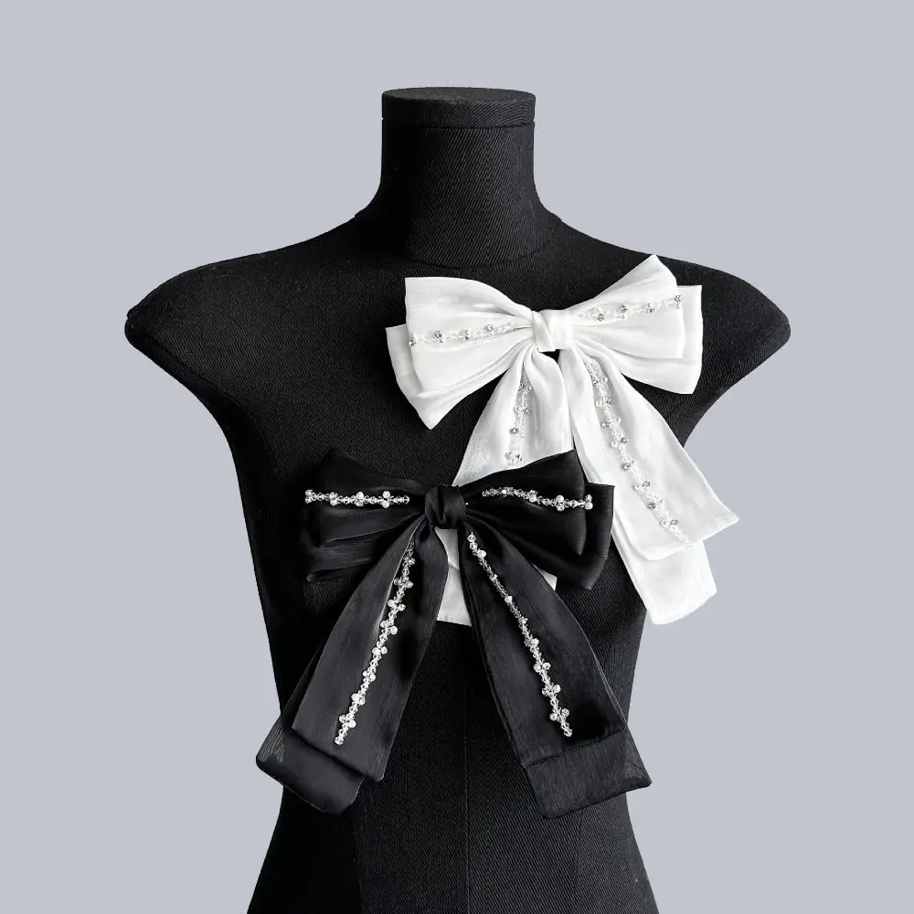 Collar Flower Embroidered Three-dimensional Bow for Women's Clothing ...