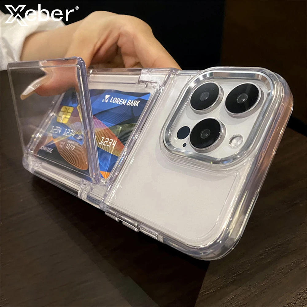 Transparent-Card-Slot-Bag-Holder-Phone-Case-For-iPhone-15-14-13-11-12 ...