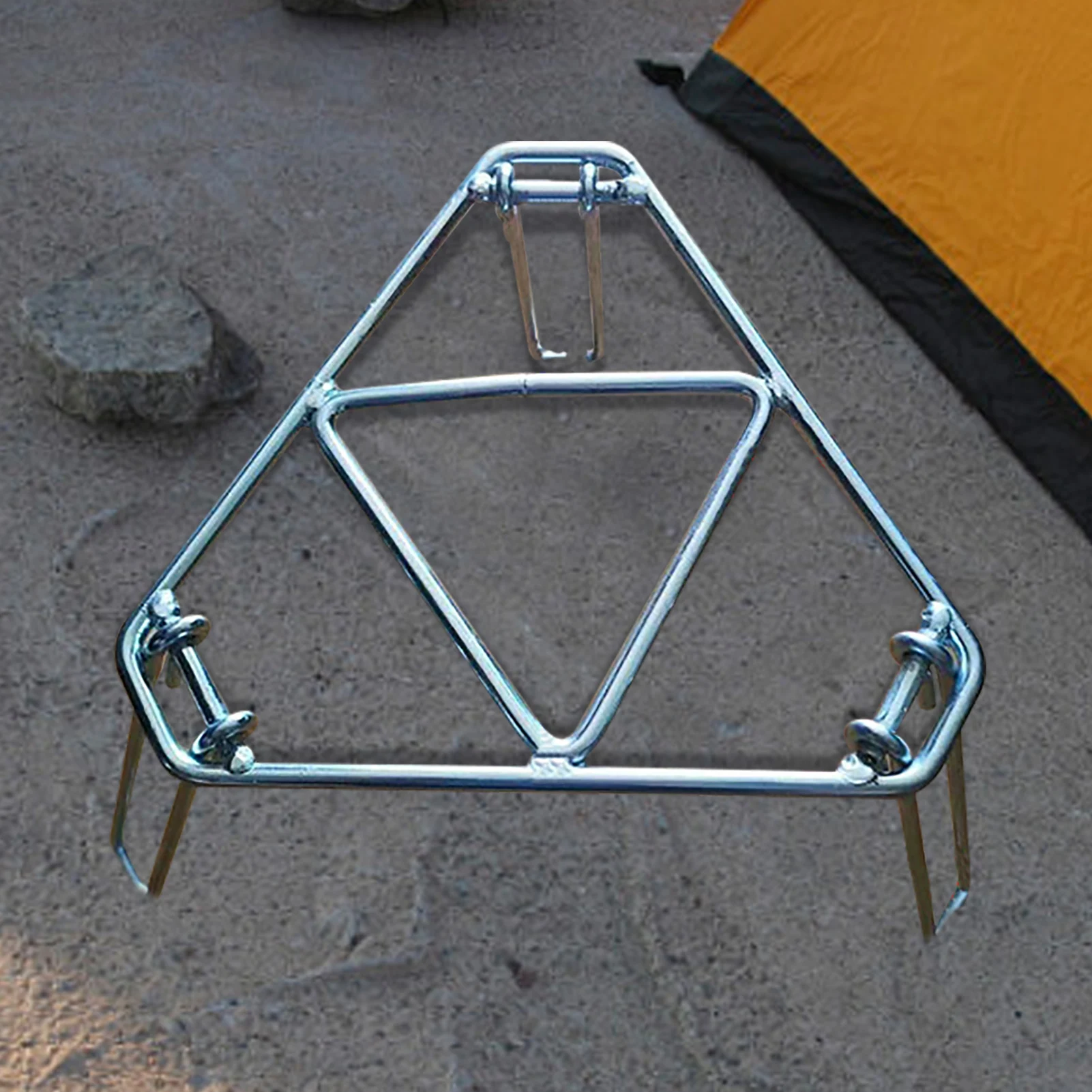 Outdoor-Campfire-Grill-Stainless-Steel-Campfire-Stand-Camping-Tripod ...