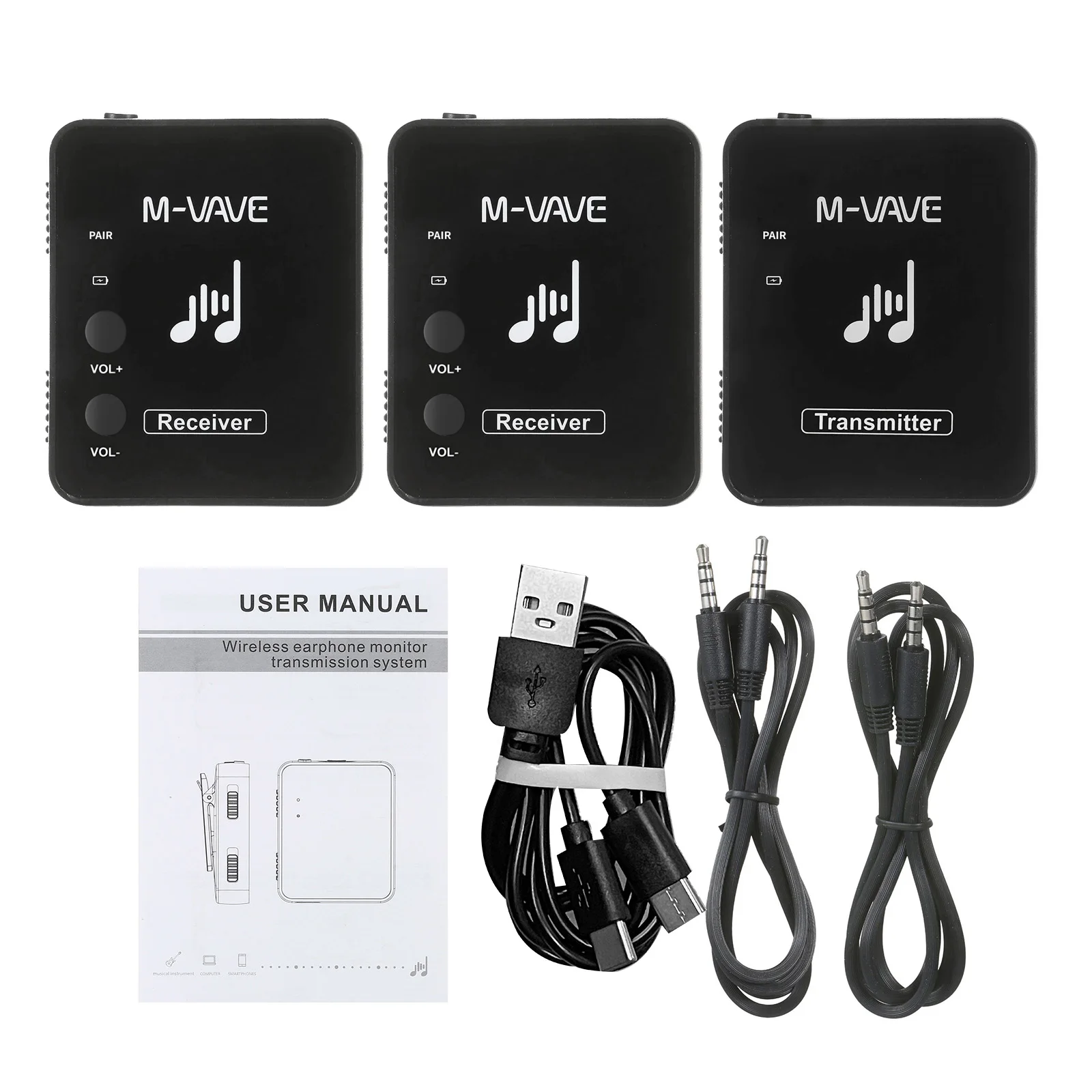 M-VAVE-SWS10-2-4GHz-Wireless-Earphone-Monitor-Transmission-System ...