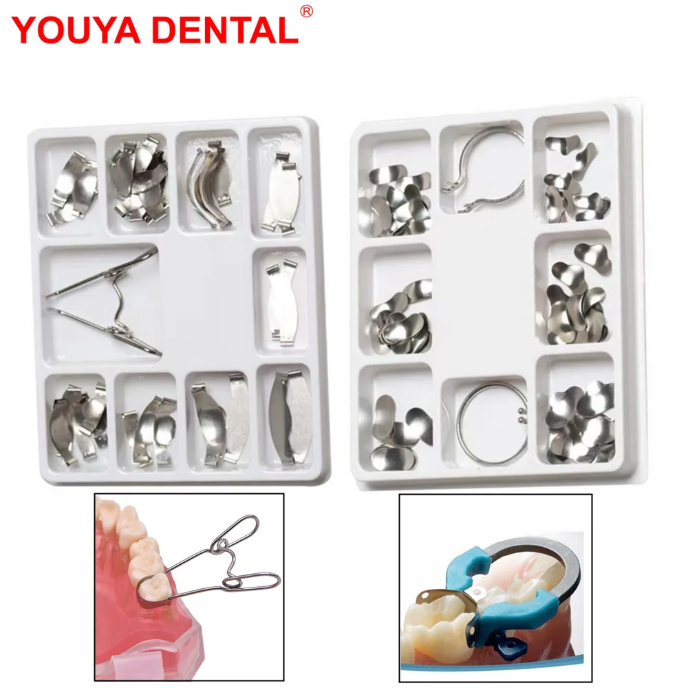 100pcs/box Dental Matrix Band System Dental Sectional Contoured ...