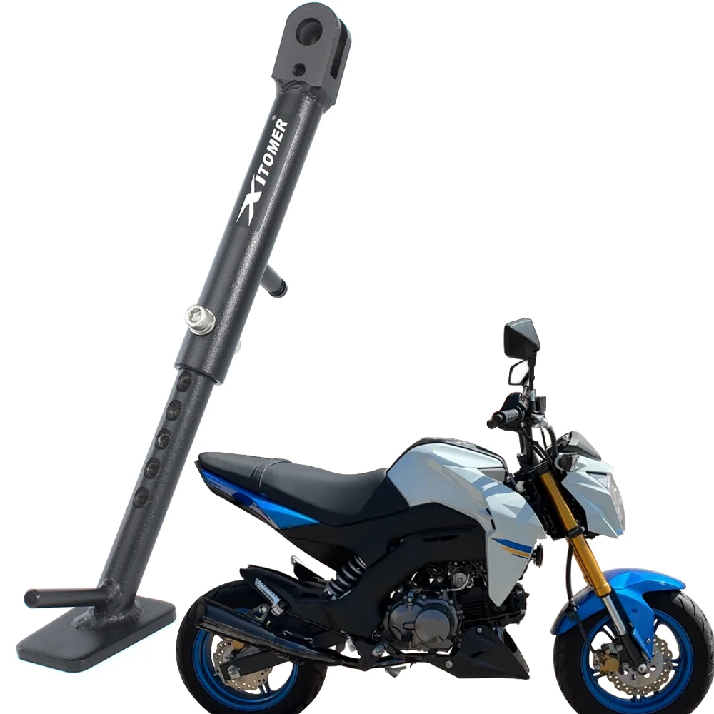 Motorcycle-Adjustable-Kickstand-Steel-Kick-Side-Stand-For-Kawasaki-Z125 ...