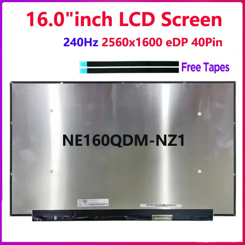 16.0"inch Laptop LCD Screen NE160QDM-NZ1 V8.0 Display Matrix 2560x1600 ...