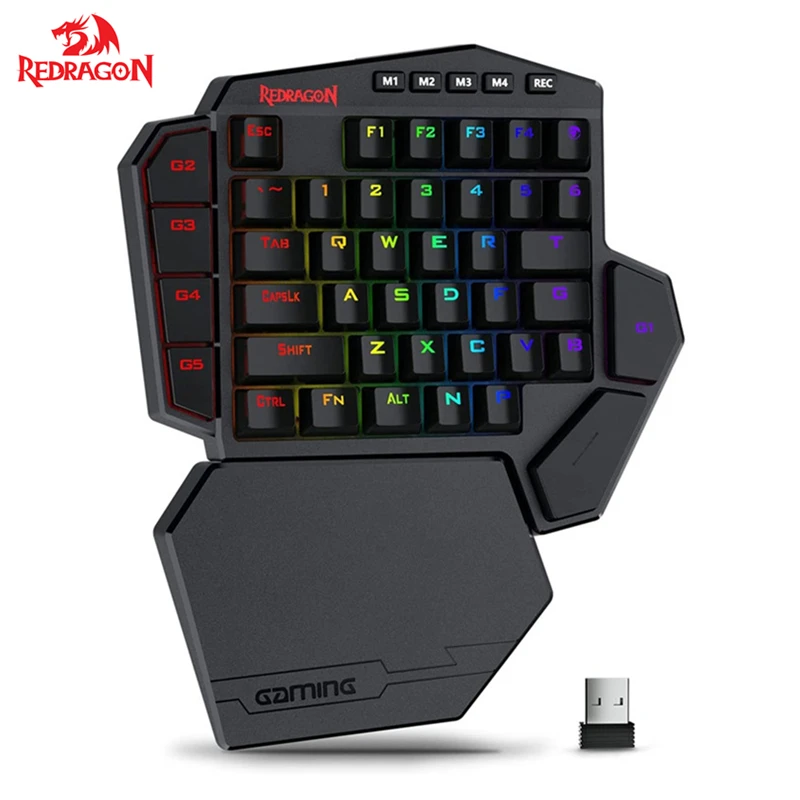 REDRAGON-K585-DITI-One-Handed-Mechanical-Keyboard-2-4Ghz-RGB-Wireless ...