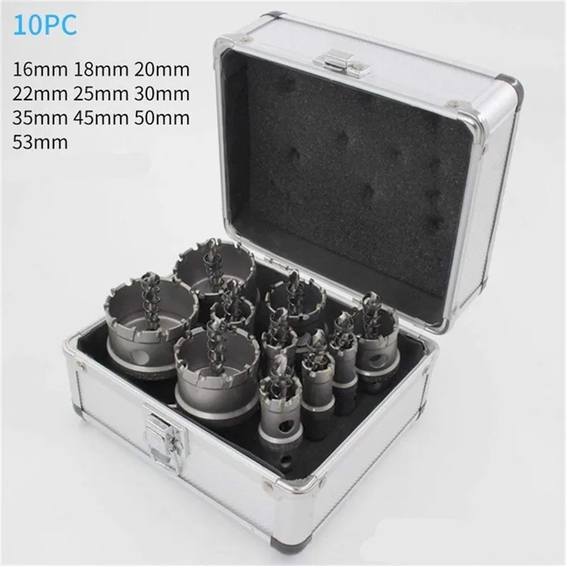 10Pcs-Metal-Steel-Plate-Reaming-Titanium-Plated-Drill-Carbide-Tapper ...