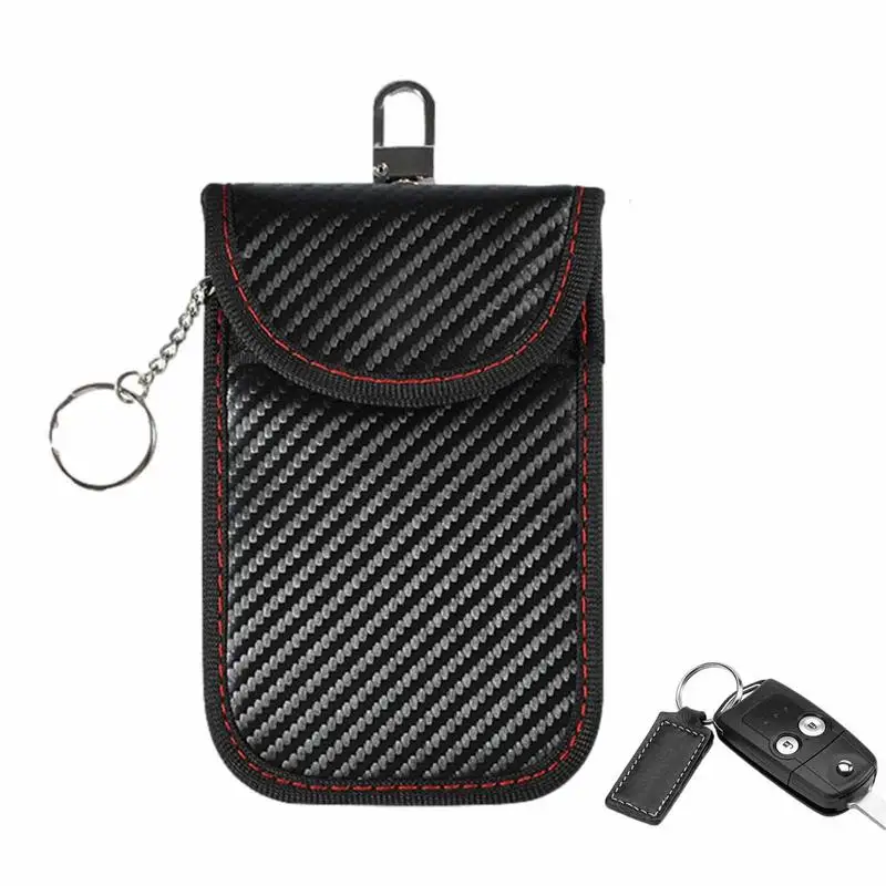 Car-Key-Security-Double-Sided-Key-Bag-Key-Fob-Protector-Anti-Theft ...