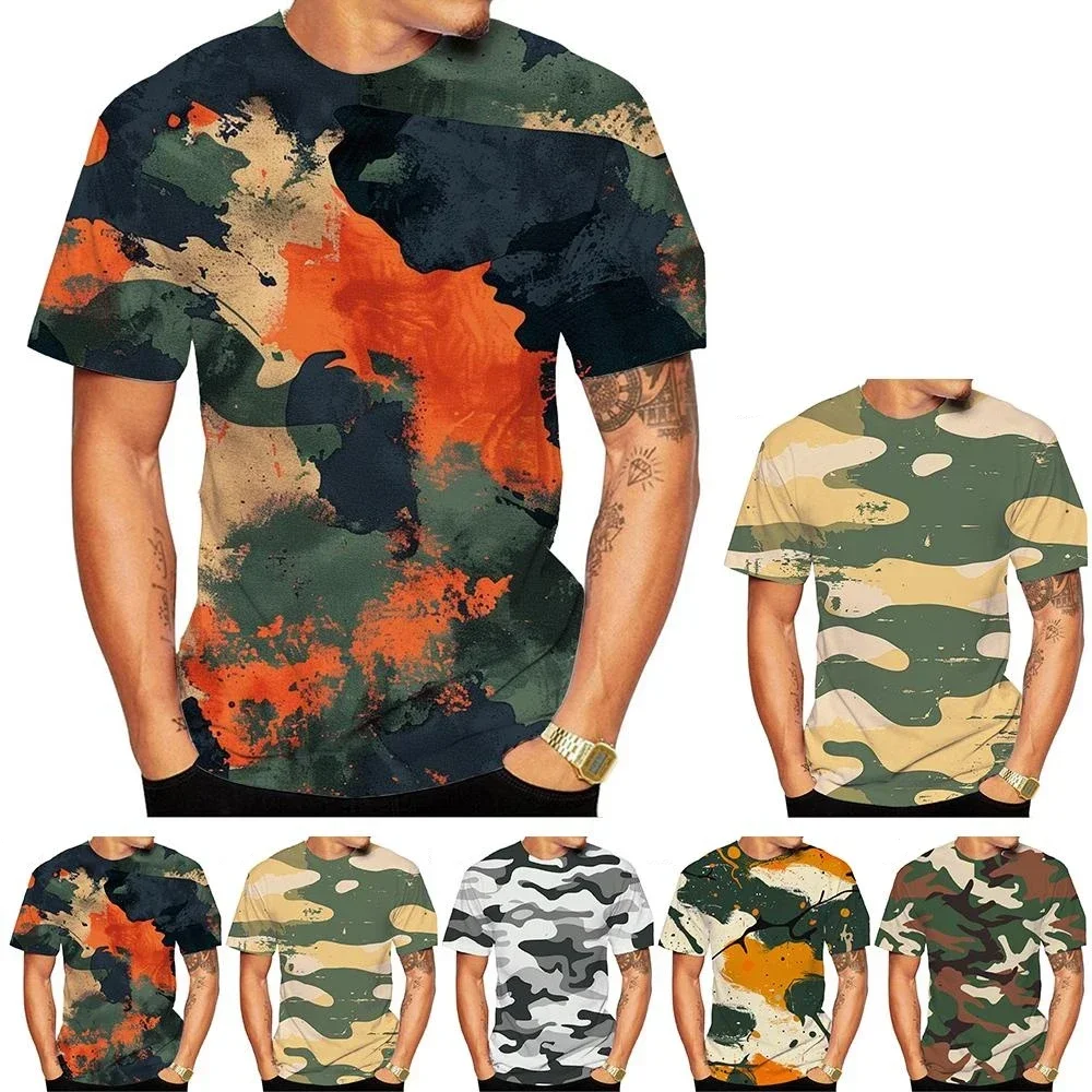 New-Fashion-Men-s-and-Women-s-Crew-Neck-3D-HD-Printing-Camouflage ...