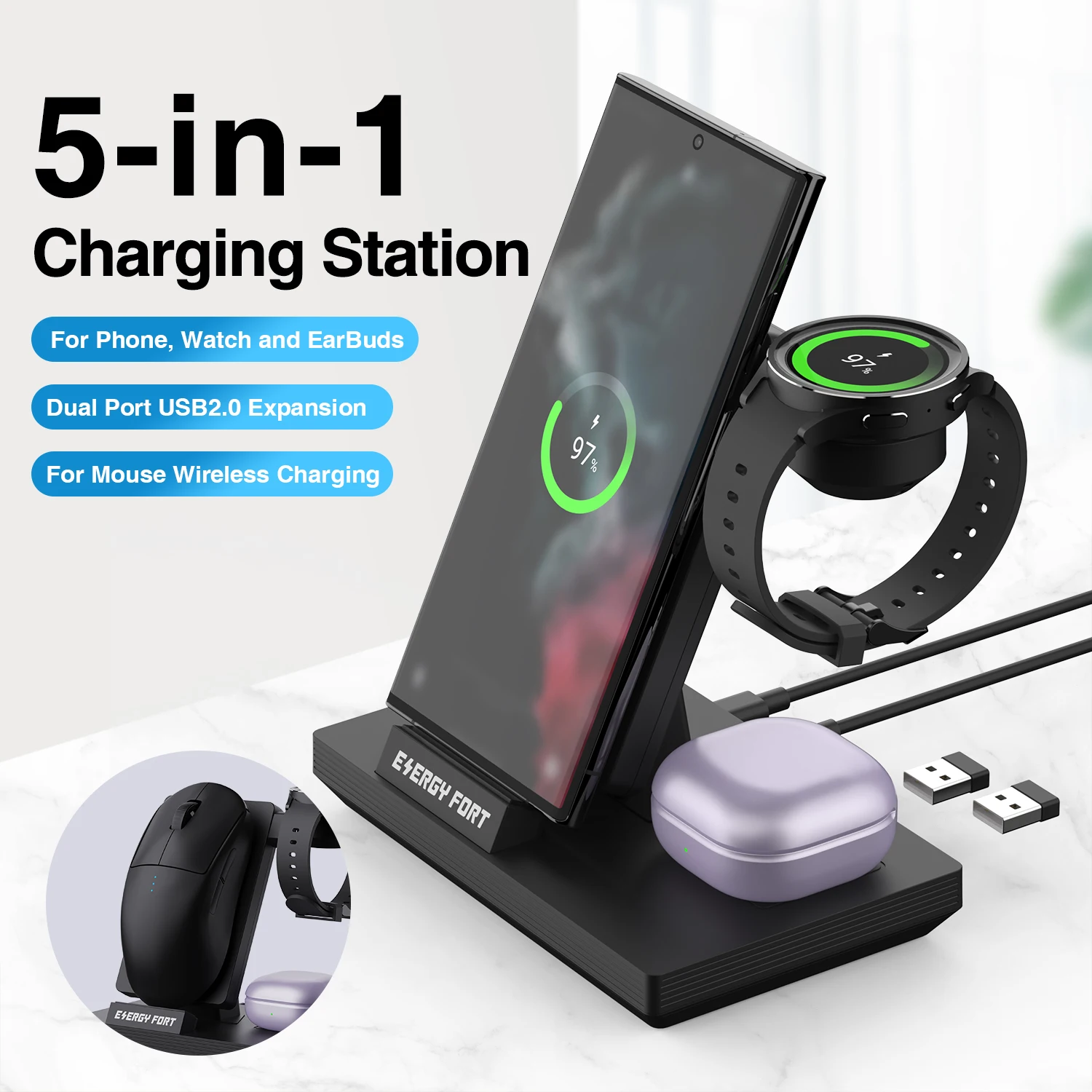 Wireless-Charger-Dock-for-Samsung-Galaxy-S24-Ultra-Galaxy-Watch-6-Buds ...