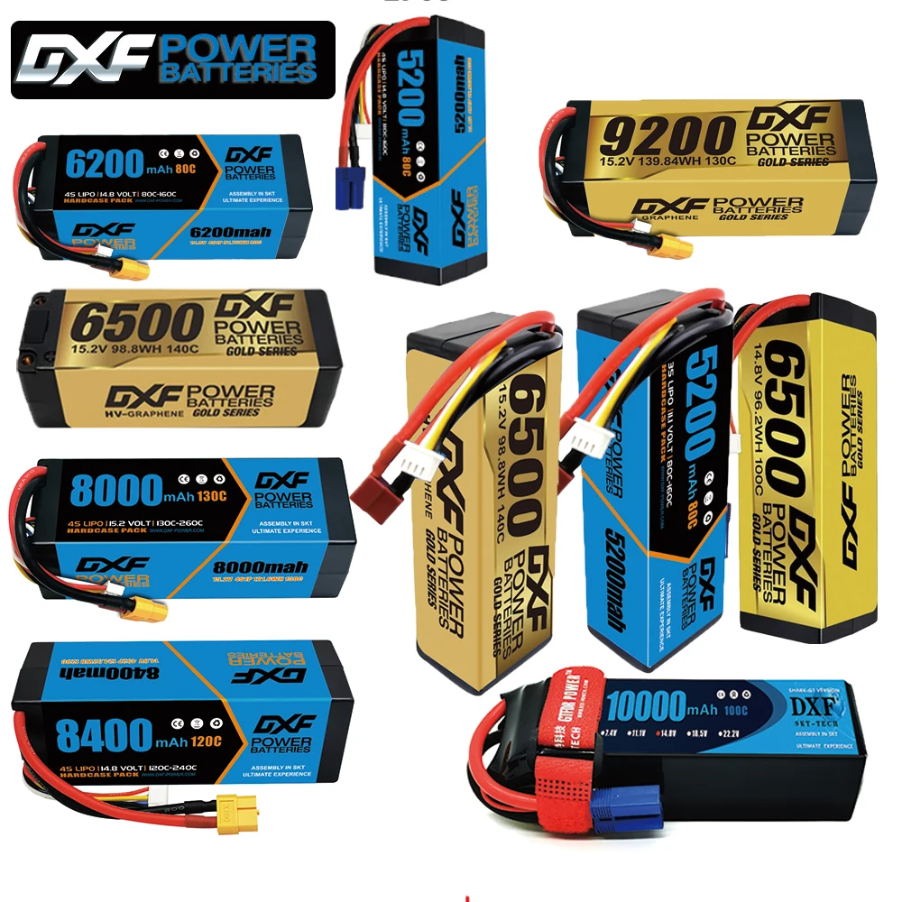 2PCS-DXF-Lipo-4S-14-8V-15-2V-Battery-10000mah-9200mah-8400mah-8000mah ...