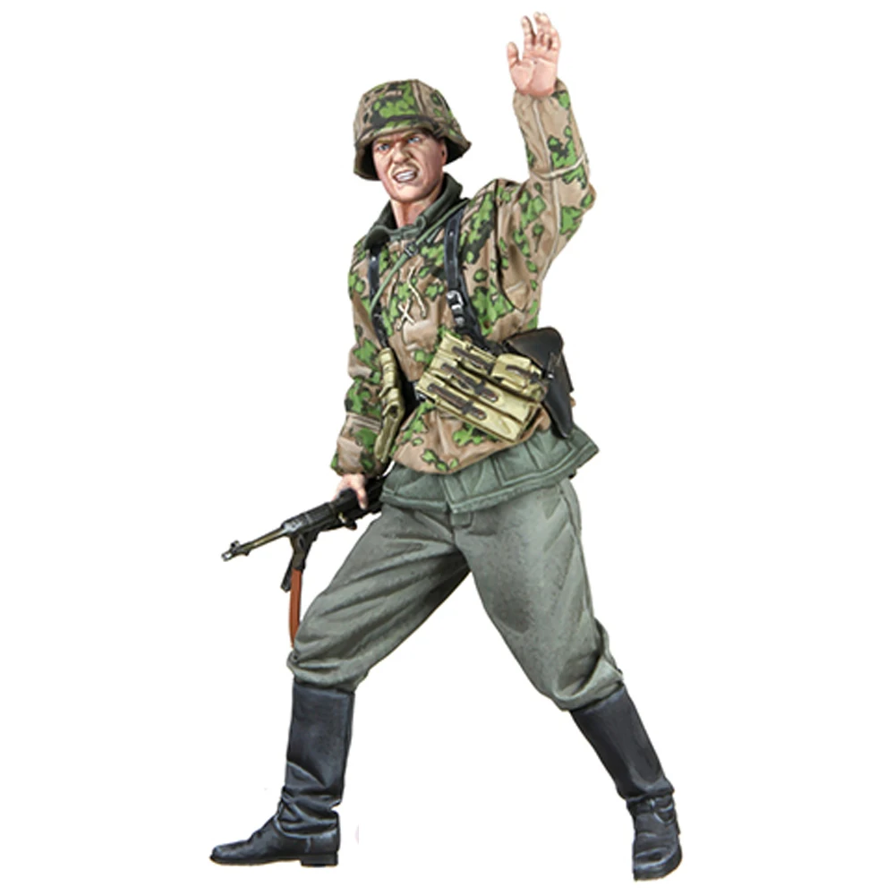 1/16 WWII Infantry MP40 Gunner, Resin Model figure soldier, GK ...