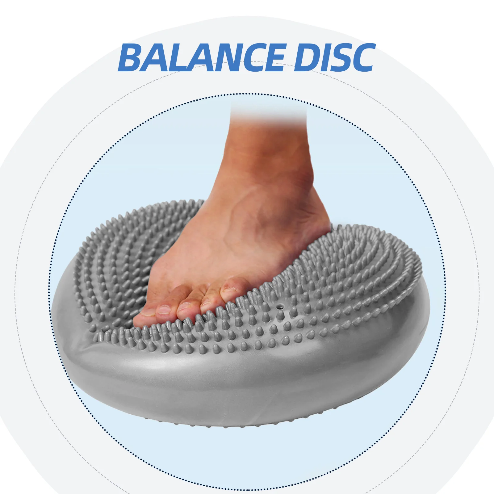 Balance Disc Inflated Stability Wobble Muscle Strengthen Cushion ...