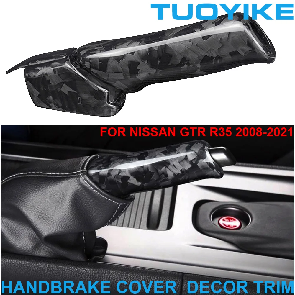 LHD RHD Genuine Real Forged Dry Carbon Fiber Interior Handbrake Hand ...