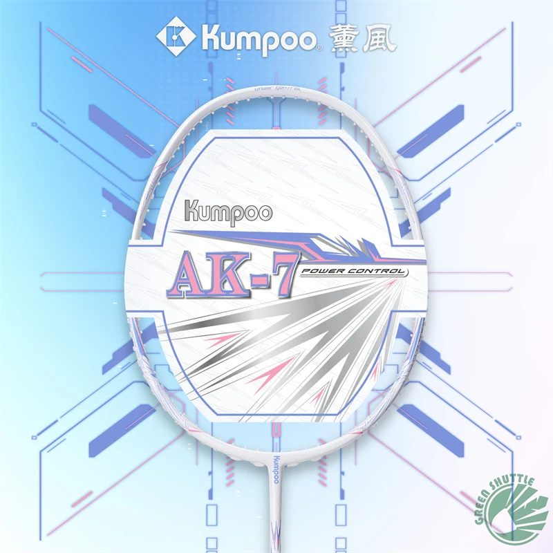 New Kumpoo Badminton Racket AK-7 Professional Badminton Racket Full Carbon Single Racquets With Gift