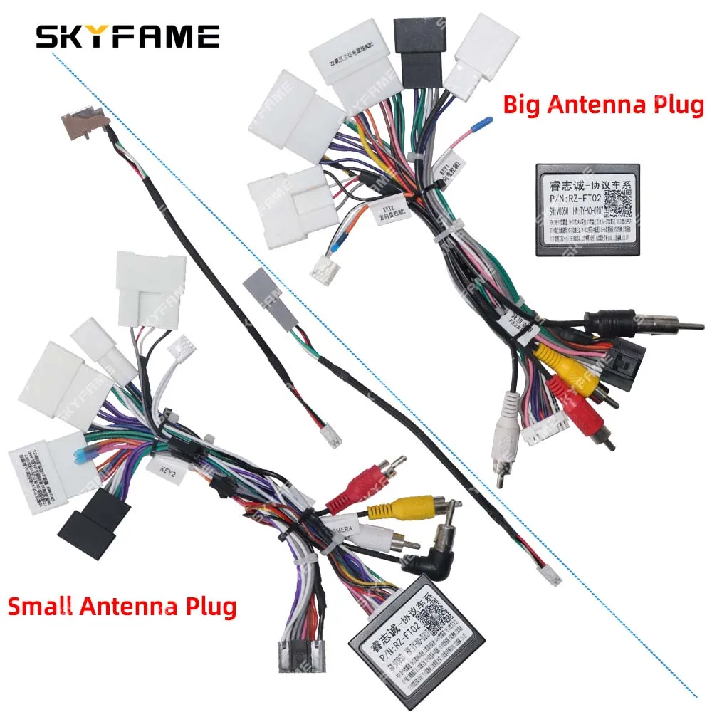 SKYFAME-Car-16pin-Wiring-Harness-Adapter-Canbus-Box-Decoder-For-Toyota-RAV4-Wildlander ...