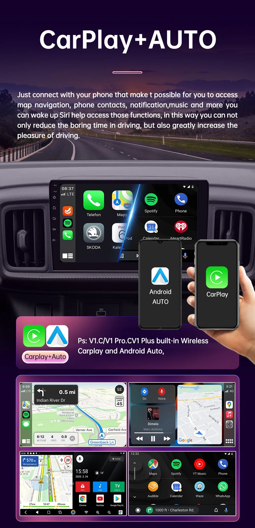 Автомагнитола для Hyundai Solaris 2 2017 2018-2020 Carplay, Android ...