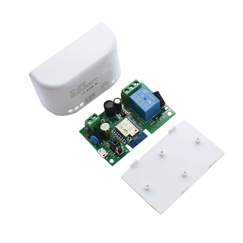 1CH RF Smart Switch 12V 24V 220V AC DC WIFI Tuya Remote Control 433 ...