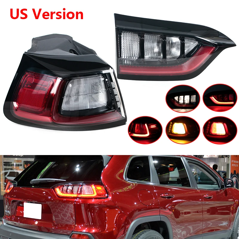 Tail Light For Jeep Cherokee 2019-2023 US Version Rear Light Driving ...