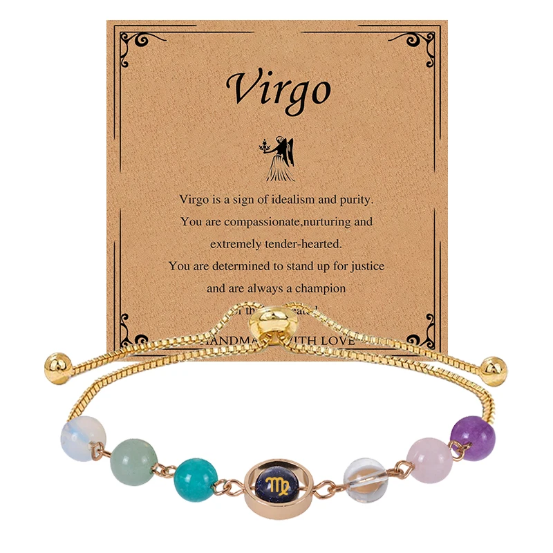 Zodiac-Bracelet-Natural-Stone-Zodiac-Sign-Bracelets-Gemstone-Beads ...