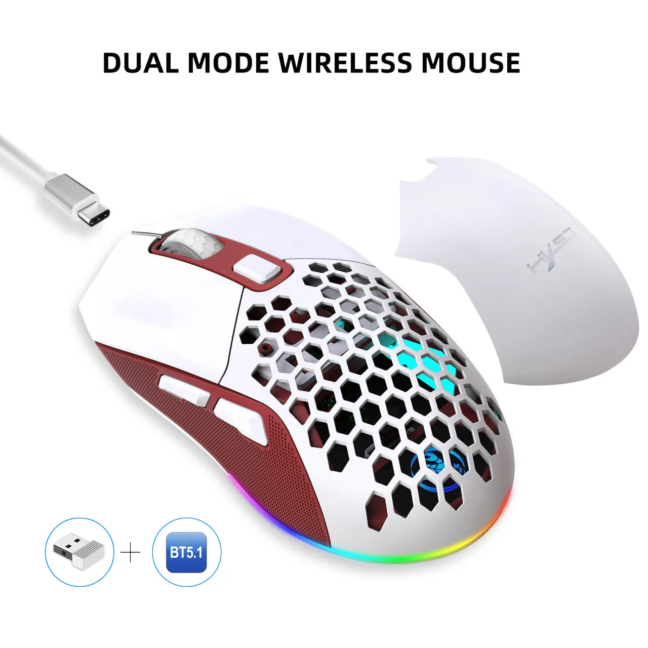 2-4G-Bluetooth-Dual-Mode-Wireless-Mouse-Portable-Rechargeable-RGB-Mice ...