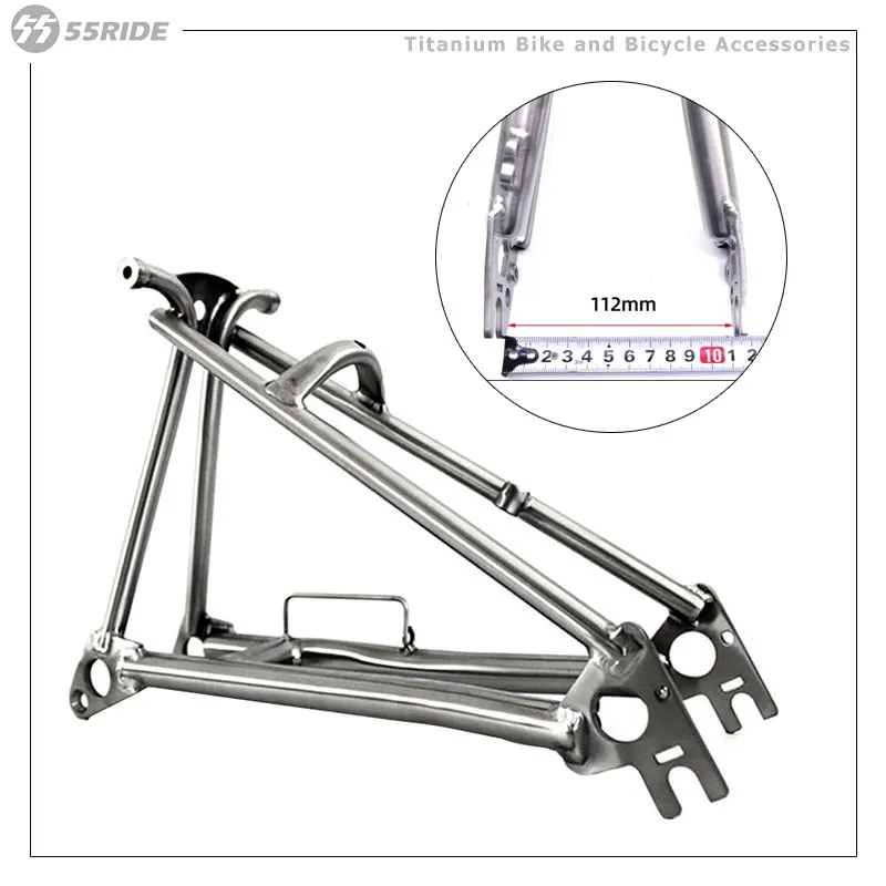 Foldable-Bicycle-Rear-Triangle-Fork-Titanium-Frame-C-Brake-Fit-for ...