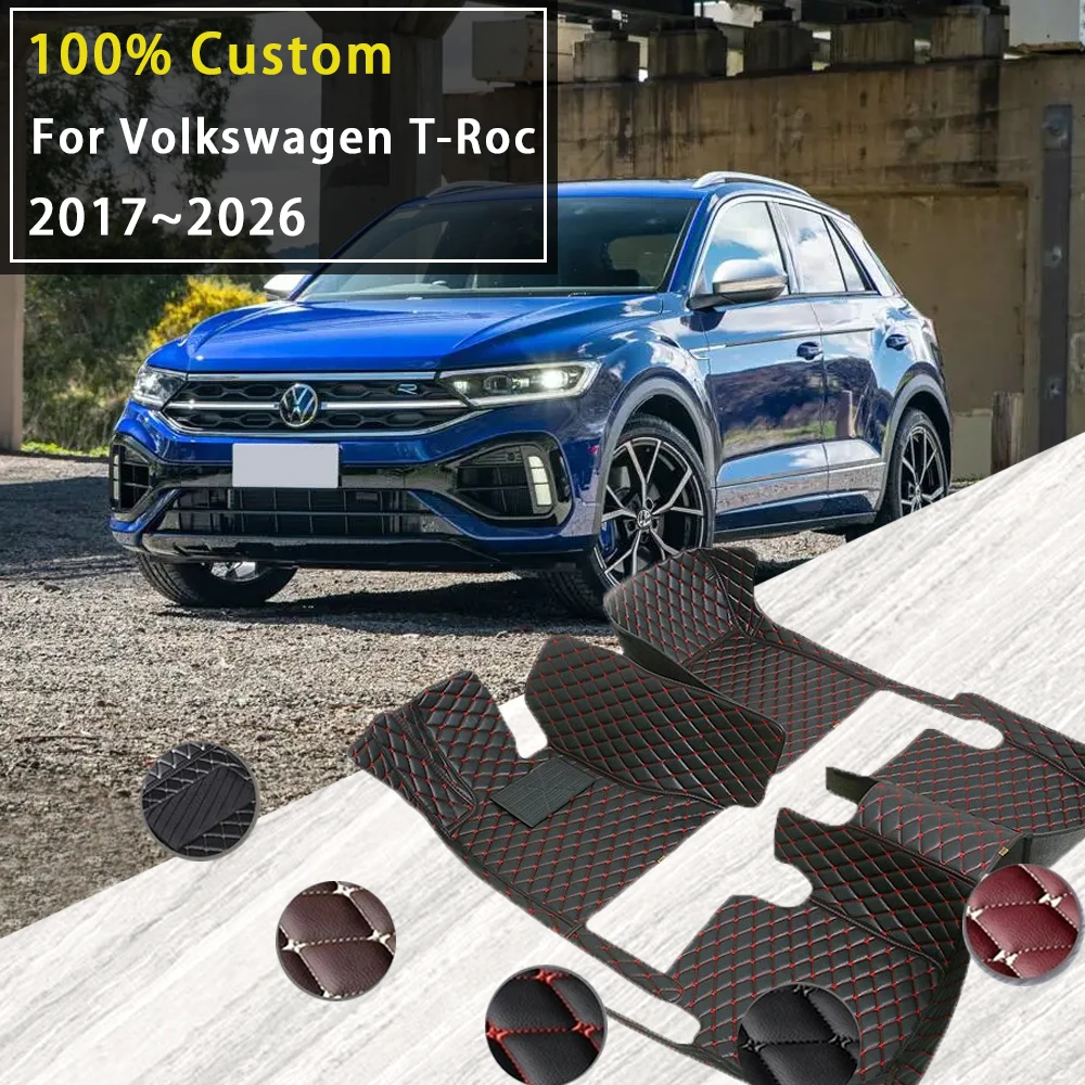 Car Floor Mats For VW Volkswagen T-Roc Troc A11 D11 2017~2026 ...