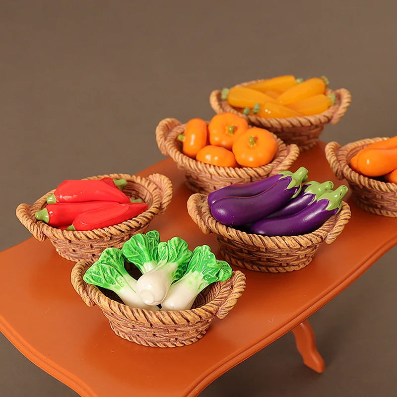 Simula-o-Vegetal-Basket-Set-Dollhouse-Decora-o-Bonecas-Miniatura ...