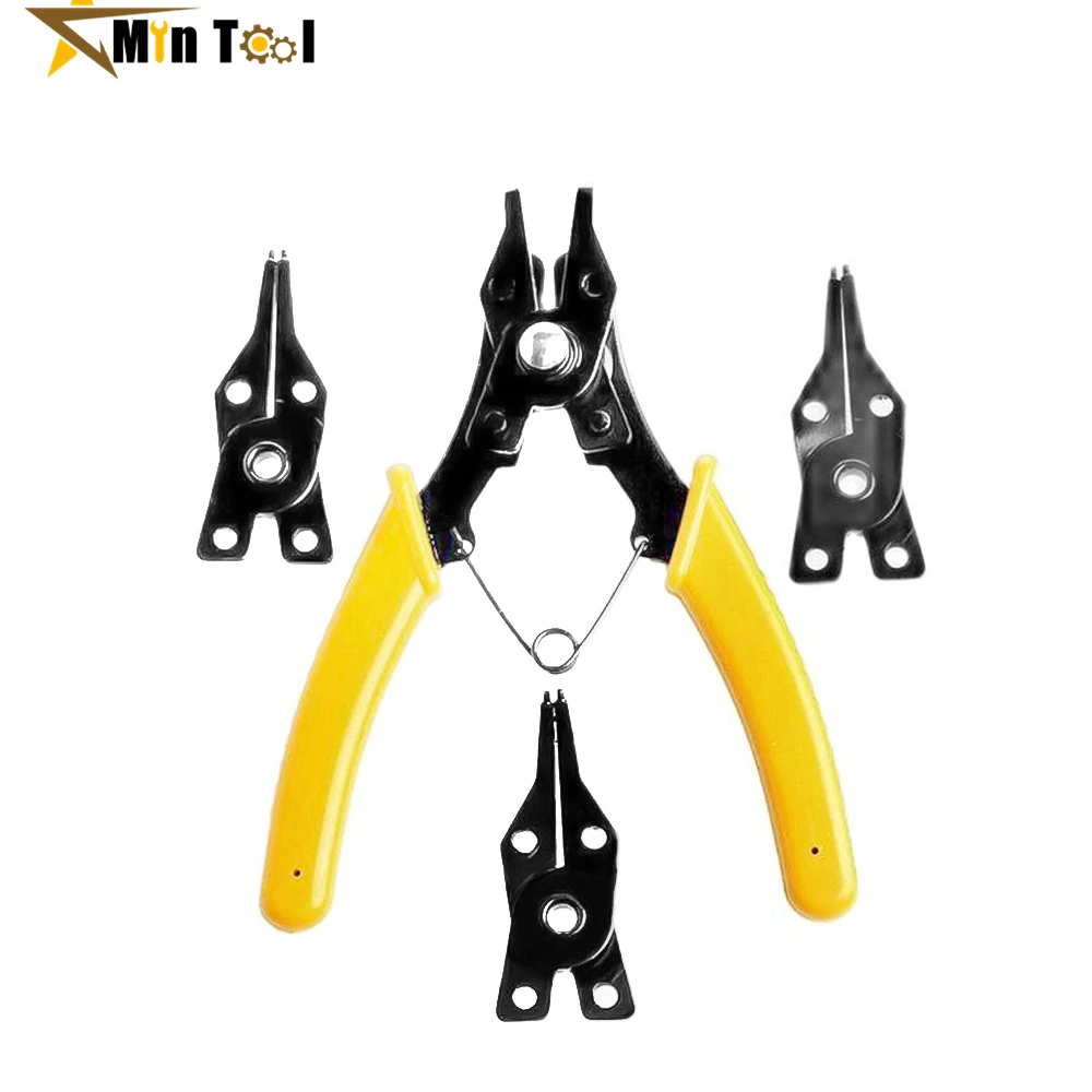 Flexible Pliers | Hand Tool - New 4 1 Plier Snap Ring Combination Clip ...